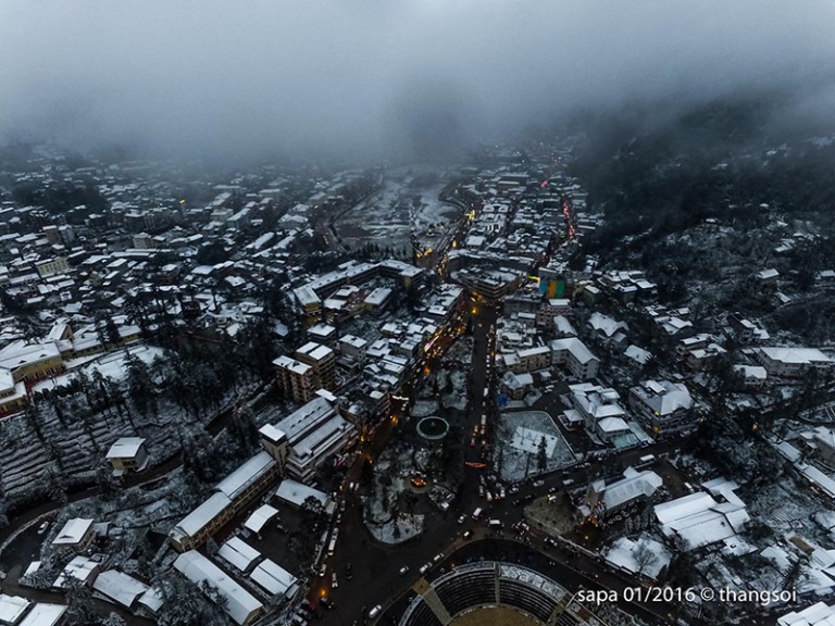 PHOTOS : Snow is falling on Sapa in northern Vietnam - Nam Viet Voyage
