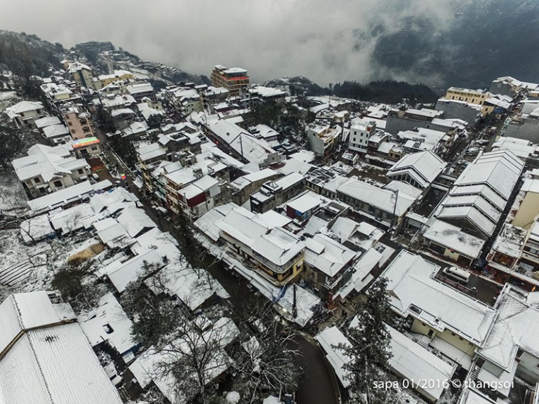 PHOTOS : Snow is falling on Sapa in northern Vietnam - Nam Viet Voyage
