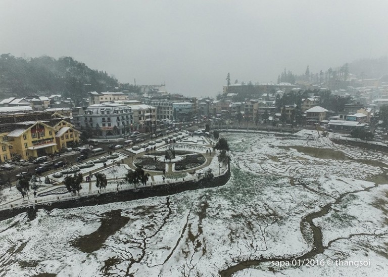 PHOTOS : Snow is falling on Sapa in northern Vietnam - Nam Viet Voyage